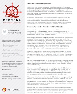 Datasheets from Percona